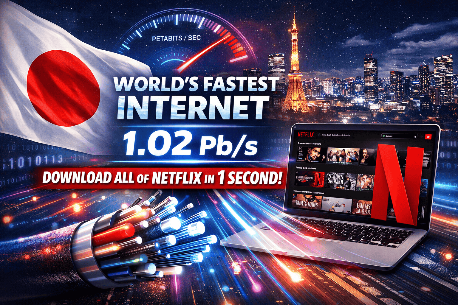 Japan Breaks World Record for Fastest Internet Speed - The World Point