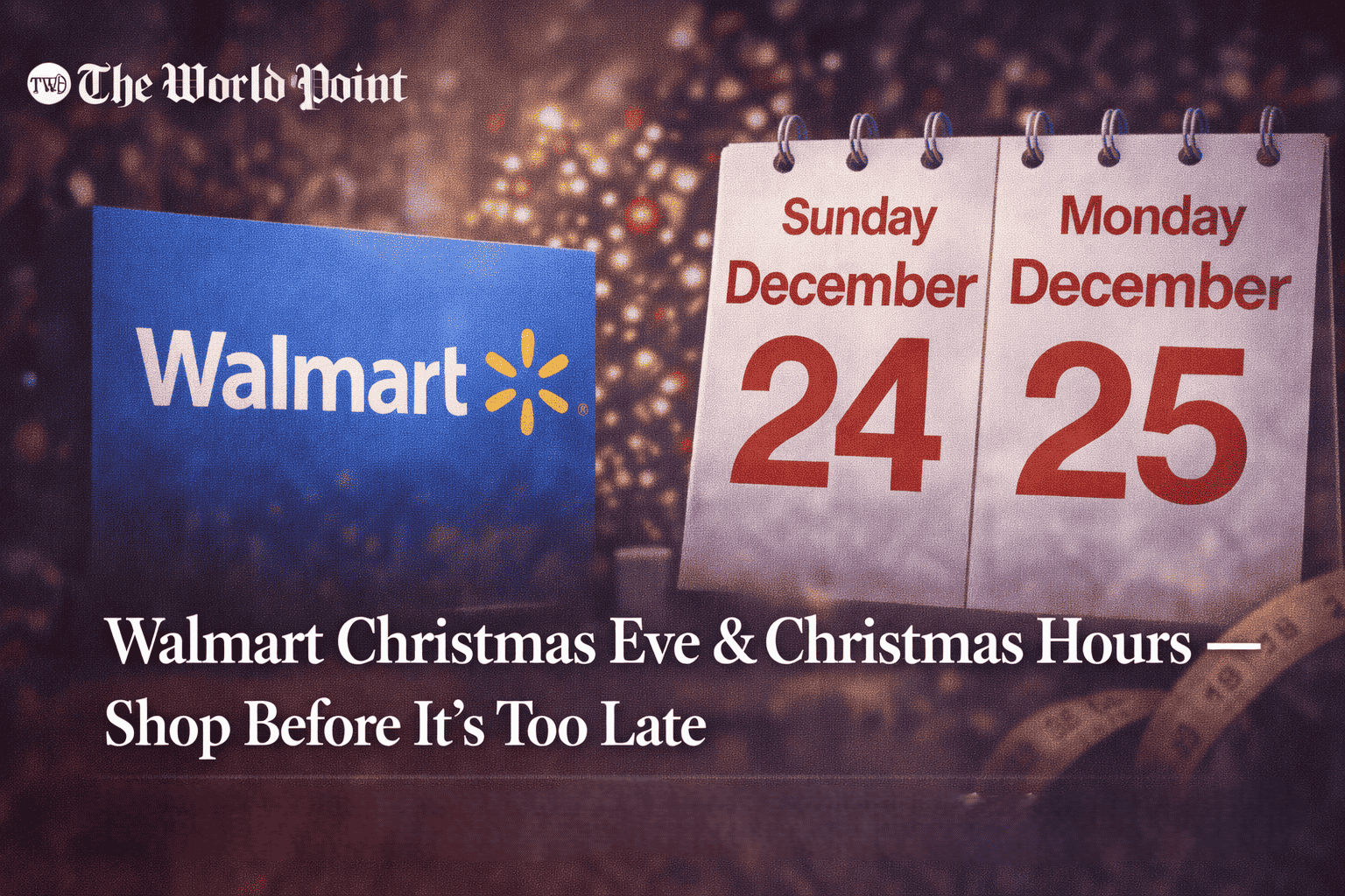 Walmart Christmas Guide: Holiday Hours, Festive Decorations - The World ...